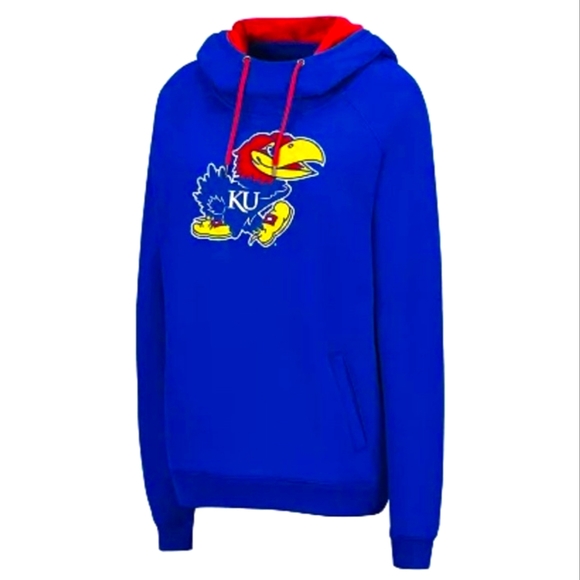 Colosseum | Tops | Nwt Womens Kansas Jayhawks Colosseum Big Logo Hoodie ...